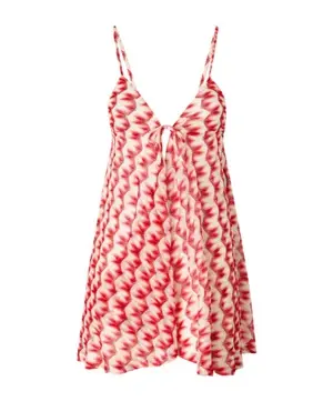 Missoni Tie-front Graphic Beach Jumpsuit - Pink