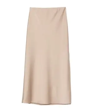 D.exterior Slit Midi Skirt
