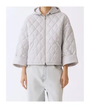 Fabiana Filippi Quilted Hooded Jacket - White