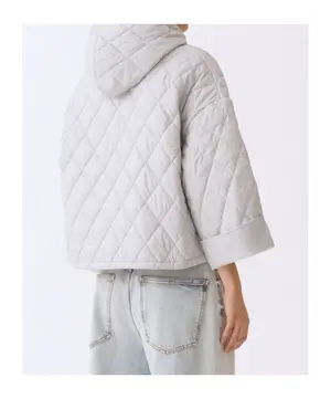 Fabiana Filippi Quilted Hooded Jacket - White