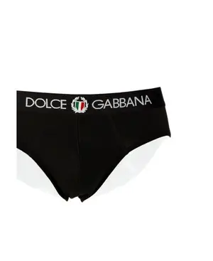 Dolce & Gabbana Logo Detail Panties - Black