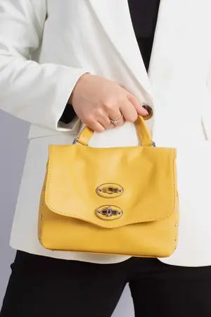 ZANELLATO Twist Hook Postina Saeta Baby Tote Bag - Yellow
