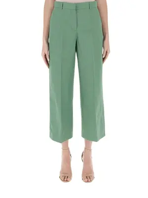 Max Mara Tailored Cropped Pants - Green