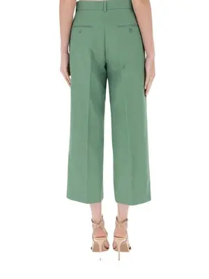 Max Mara Tailored Cropped Pants - Green