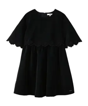 Chloé Embroidered Scalloped Dress