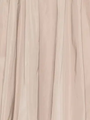 Aspesi Pleated Taffeta Skirt - Nude