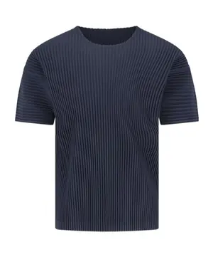 Issey Miyake Homme Plissé Pleated T-shirt - Black