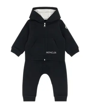 Moncler Zipped Hooded Sweatshirt And Track Pants Set