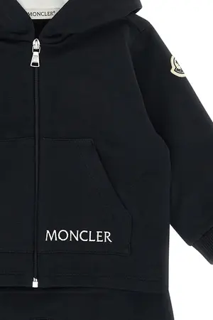 Moncler Zipped Hooded Sweatshirt And Track Pants Set