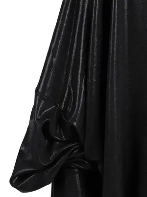 Norma Kamali Super Oversized Boyfriend Shirt Bodysuit - Black