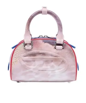 DIESEL® 1dr Dome Mini Crossbody Bag - Pink/blue