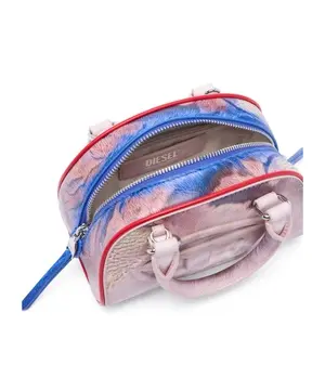 DIESEL® 1dr Dome Mini Crossbody Bag - Pink/blue
