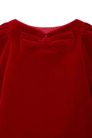 Bonpoint Ruffled Bow Dress