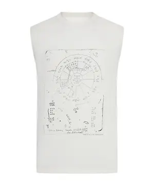 Rick Owens Printed Tank Top - White