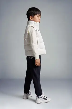 Moncler Logo Patch Cotton Wool Track Pants
