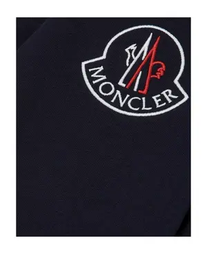 Moncler Logo Patch Cotton Wool Track Pants