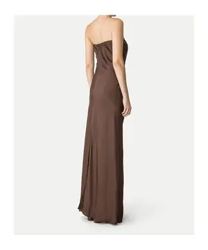 FORTE_FORTE Strapless Midi Dress - Chocolate-colored