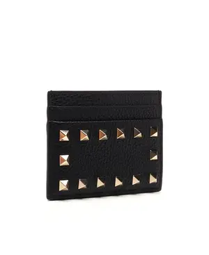 Valentino Garavani Studded Card Holder Wallet