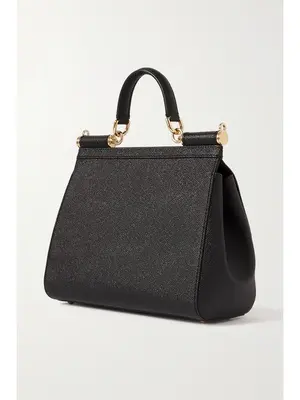 Dolce & Gabbana Sicily Medium Shoulder Bag - Black