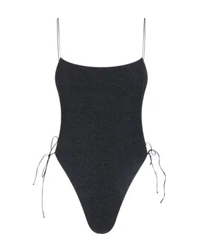 Oseree Lurex One-piece Swimsuit - Black