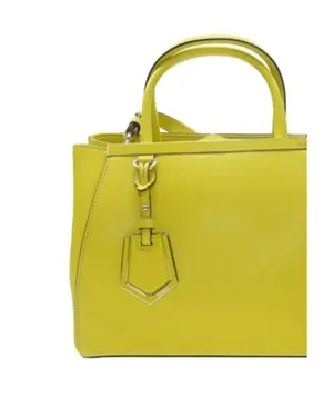 Fendi Logo Handbag - Yellow