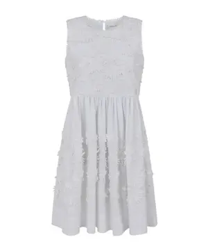 P.a.r.o.s.h Sleeveless Embroidered Round Neck Dress