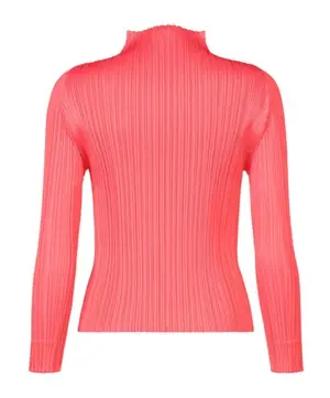 PLEATS PLEASE BY ISSEY MIYAKE Long Sleeve Mock Neck Top