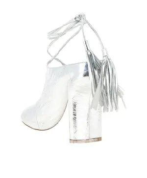 Dries Van Noten Laminated Tassel Mules