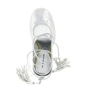 Dries Van Noten Laminated Tassel Mules