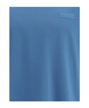 Givenchy Logo Patch Crewneck T-shirt - Blue