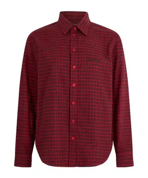 Balenciaga Checkered Long-sleeve Shirt