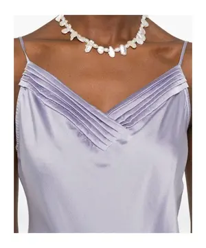 FORTE_FORTE V-neck Ruched Bodysuit