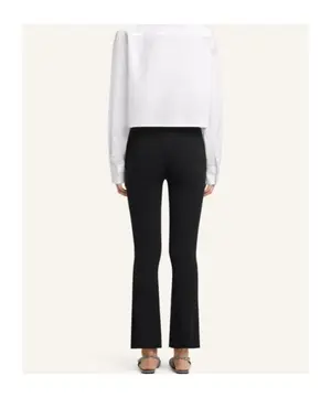 COURREGES Courrèges Belted Rib-knit Flare Trousers