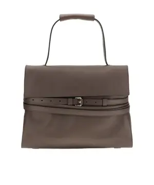 Moschino Embossed Shoulder Bag - Brown