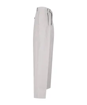 JIL SANDER Pleated Wide-leg Trousers - White