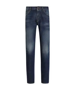 Dolce & Gabbana Slim-fit Washed Jeans - Black