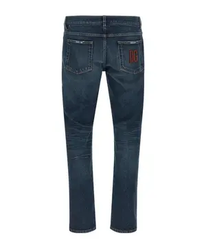 Dolce & Gabbana Logo Patch Jeans