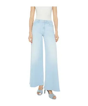 MOTHER The Swisher Sneak Jeans - Blue