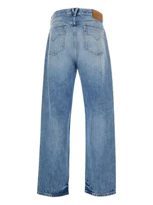 Versace Logo Patch Pencil Jeans