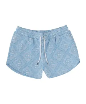 Casablanca Monogram Jacquard Shorts - Blue