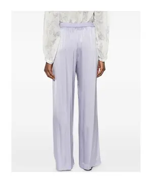 FORTE_FORTE Elasticated Waistband Trousers - Lilac
