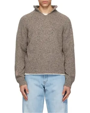ERL Mock Neck Knitted Sweater