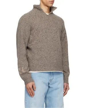 ERL Mock Neck Knitted Sweater