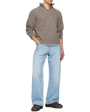 ERL Mock Neck Knitted Sweater