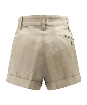 Aspesi Pleated Cuffed Shorts - Nude