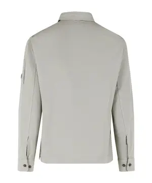 C.P. COMPANY Lens Button-up Overshirt - Gray