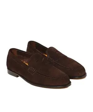 DOUCAL'S Classic Penny Loafers - Black