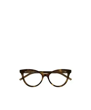 Saint Laurent Cat Eye Frame Eyeglasses - Brown