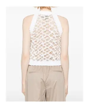 Peserico Open-knit Sleeveless Top