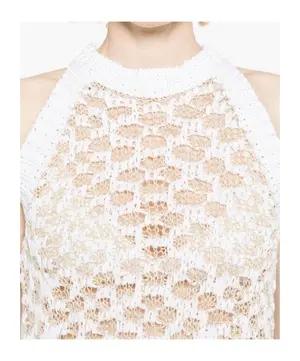 Peserico Open-knit Sleeveless Top